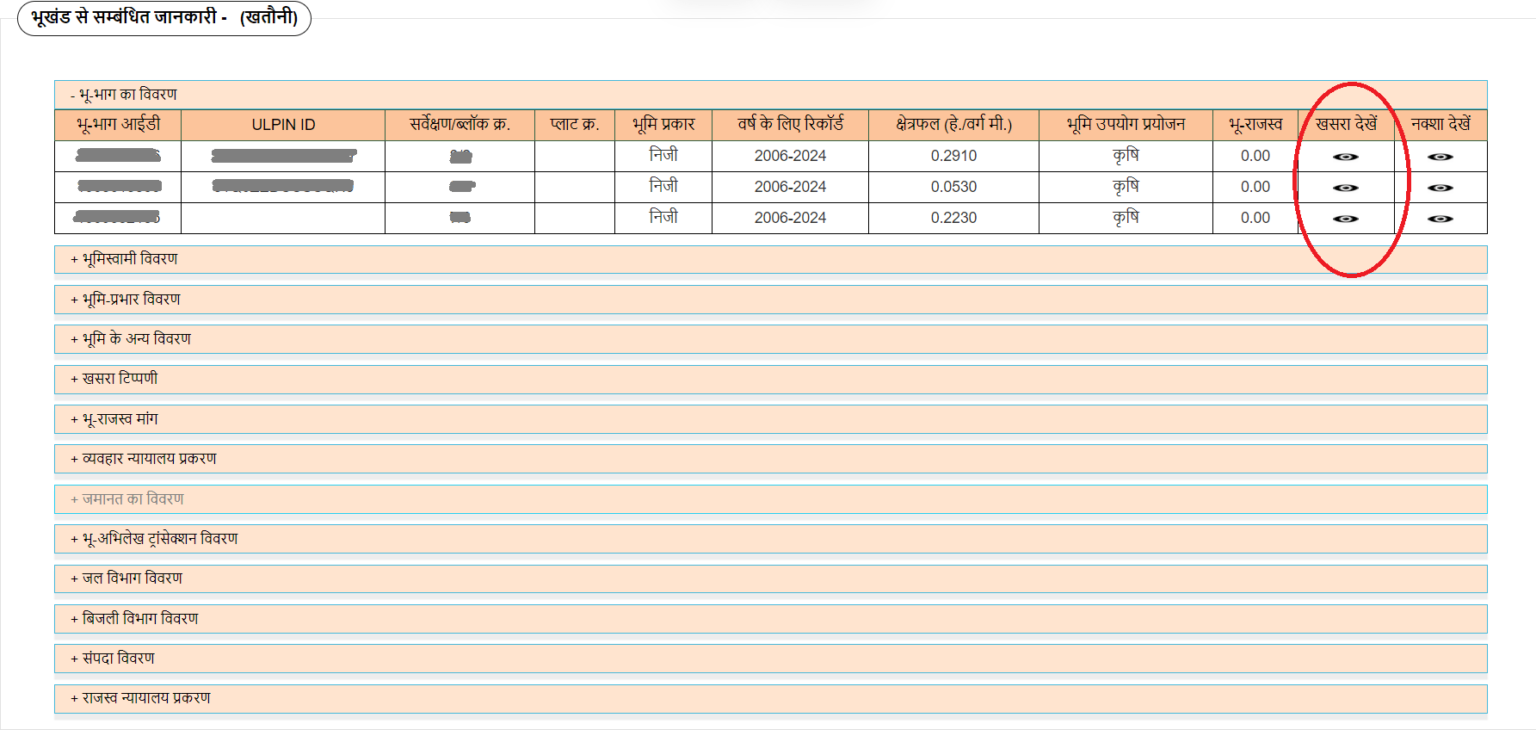 मध्यप्रदेश (MP Bhulekh) खसरा खतौनी B1, भू नक्शा 2024 (MP Land Record) @ mpbhulekh.gov.in